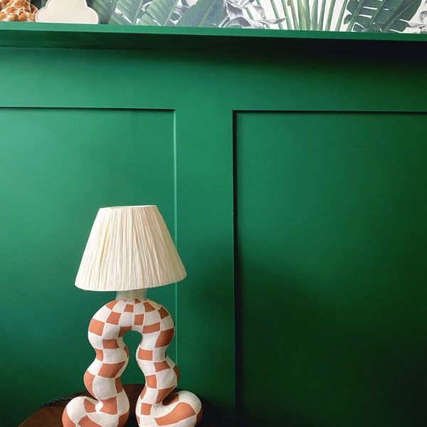Handmade Blue 'me' Lamp With Swirl Pattern, Funky Table Lamp, Lighting ...
