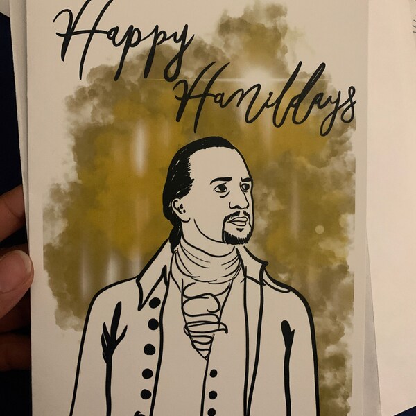 Alexander Hamilton Christmas Card - Etsy