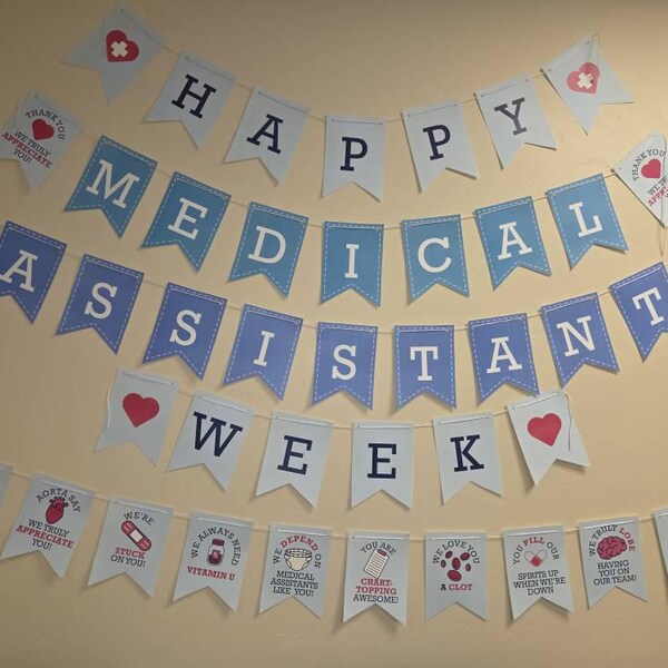 Medical Assistant Week Signs Printable, Medical Assistant Gift, Happy ...