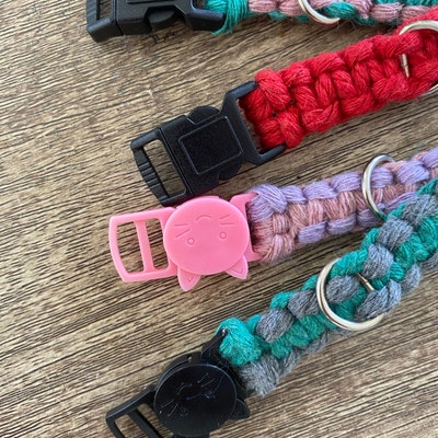 DIY Cat Collar Kits. Make Your Own Cat Collar Bucklesliderd-ring - Etsy
