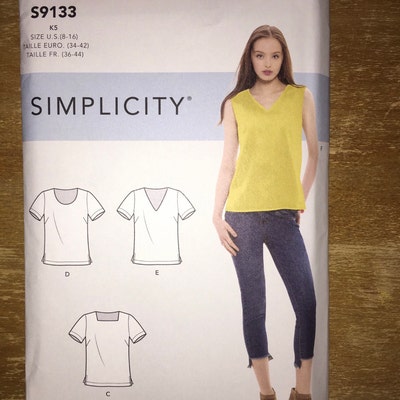 Misses Tops Simplicity Sewing Pattern S9133 - Etsy