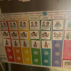 Weekly Visual Calendar includes 264 Cards - Etsy