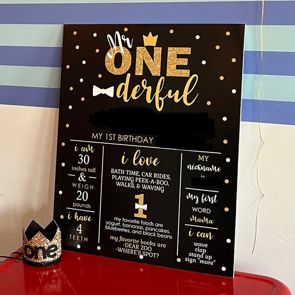 Mr. Onederful Birthday Poster: Editable Milestone Sign (digital ...