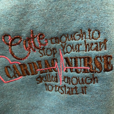Cardiac Nurse machine Embroidery Design, Embroidery Designs, Machine ...