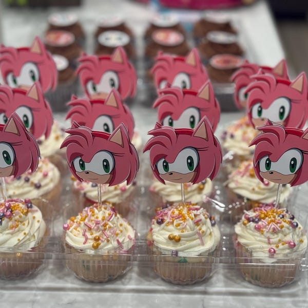 Tails Cupcake Toppers, Tails Birthday, Tails Party, Sonic Party, Sonic ...