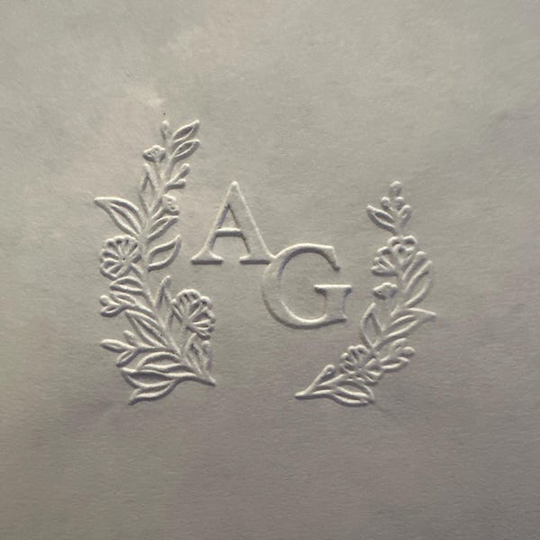Custom Wedding Embosser for Invitations | Monogram Embosser | 40 ...