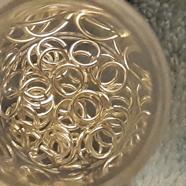 50pcs - .925 Sterling Silver 5mm Open Jump Rings 20g, Made in USA, SS7 ...