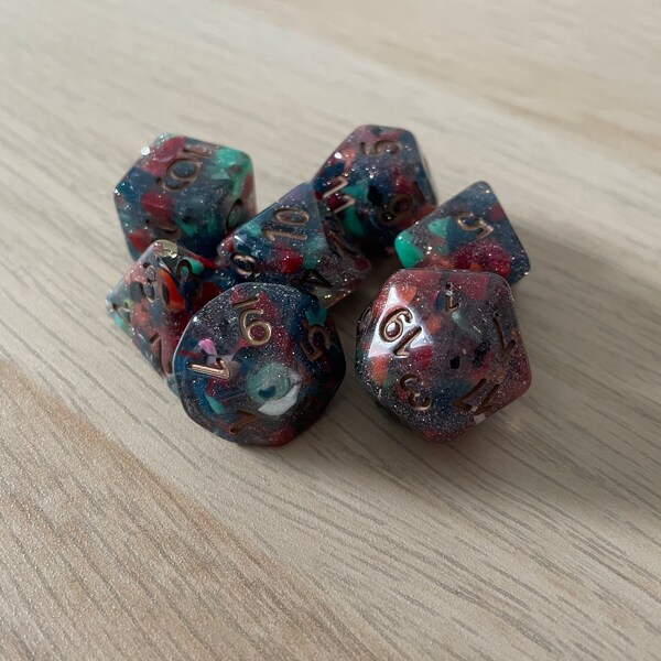 Under the Sea Tide Pool Dnd Dice Set Perfect Gift for Fans of Dungeons ...