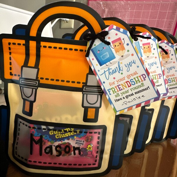 Friendship End of School Classroom Gift Tag End of Year Gift Tags Kids ...