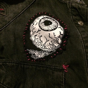 Eyeball Patches Horror Patches, Gothic, Witchy, Eye Patch, Sew On, Punk ...
