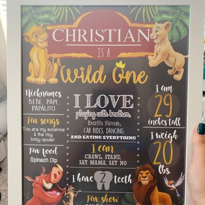 Lion King Poster, Lion King Sign, Lion King Chalkboard Poster, Lion ...