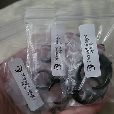 6 Steel Pinchers 0g 2g 4g 6g 8g 10g Horseshoes Talons Tapers Crescents ...