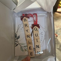 Personalized Scrabble Letter Name Ornaments, Christmas 2024, Timeless ...