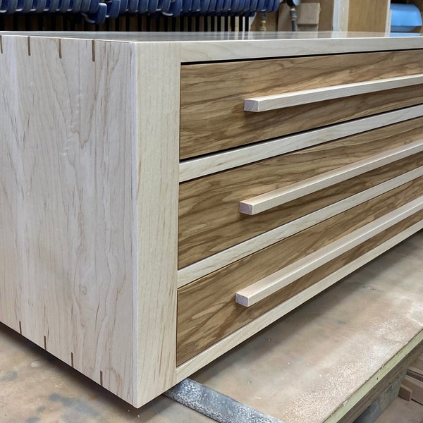 6-drawer Custom Shaker Style Jewelry Box With Necklace Hooks, Jewelry ...