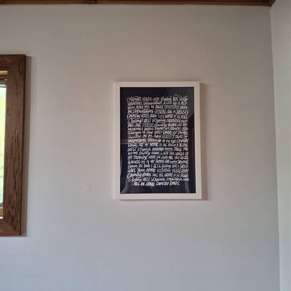 Picture of You - the Cure Poster | Song Lyrics Hand Lettering Wall Art ...