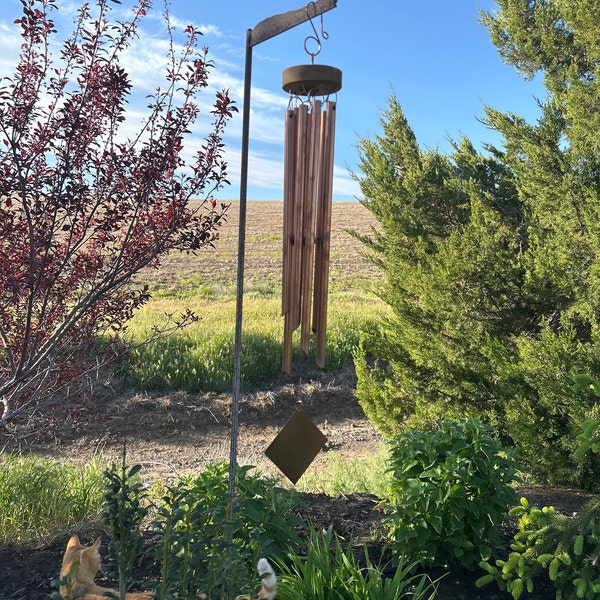 Large Wind Chime - Zen Beach Stones - Genuine Copper Chimes - All ...