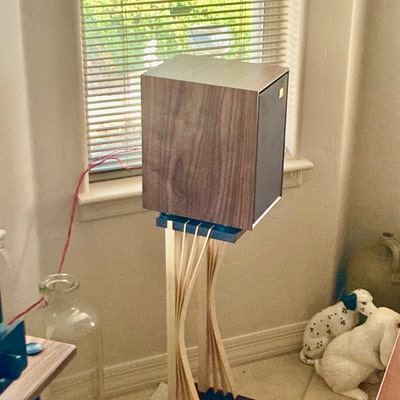 Wooden Audiophile Speaker Stand Hard Maple and Walnut Japanese Inspired ...