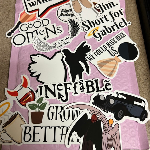 Good Omens Sticker Set - Etsy