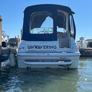 Boat Name Lettering Boat Transom Decal Boat Stickers Boat Decals Boat ...