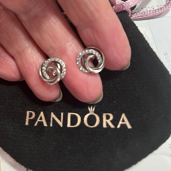 Pandora Silver Infinity Collier Necklace Endless Affection Infinity ...