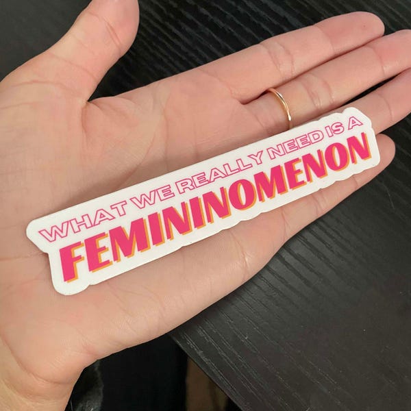 Femininomenon - Chappell Roan Inspired Matte Sticker - Pop Music ...