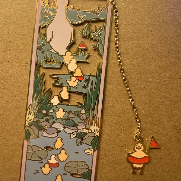 Duckies | Original Design | Enamel Bookmark / Charm | 11x4cm - Etsy