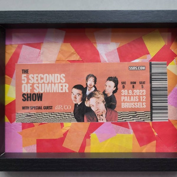 Custom the 5SOS Show Tour Printable Ticket - the 5 Seconds of Summer ...