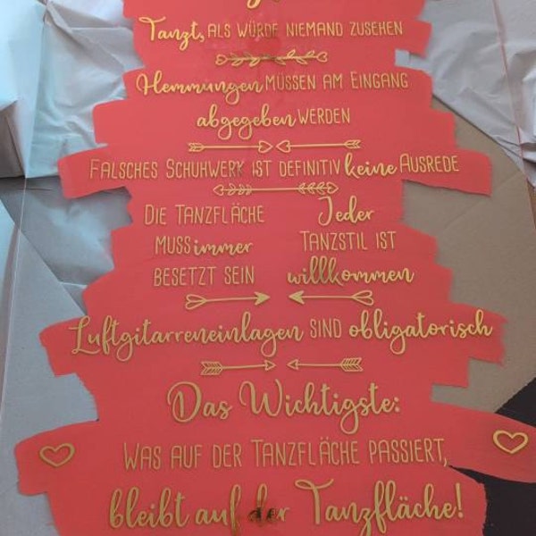 Palettenaufkleber zum Polterabend, Aufkleber für Europalette Herzlich ...