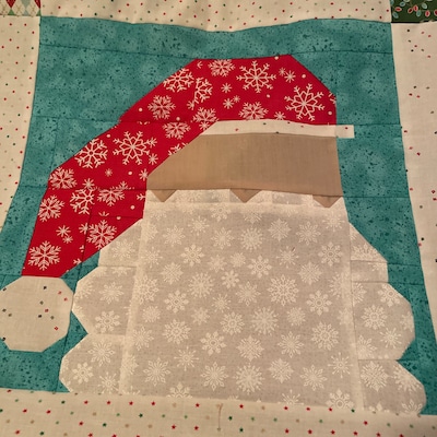 Dear Santa Quilt Block PDF Instant Download Quilt Pattern 6 Inch and 12 ...