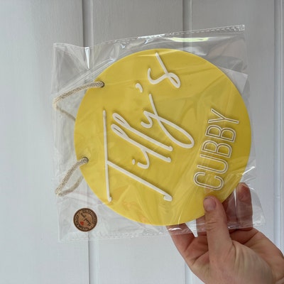 Personalised Acrylic Cubby House Sign Kids Sign Cubby House Decor Kids ...