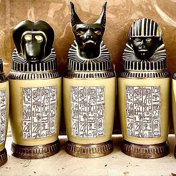Egyptian Canopic Jars the Mummy - Etsy