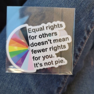 Equality Sticker, LGBTQ Pride Sticker, Equality for All, Vinyl Decal ...