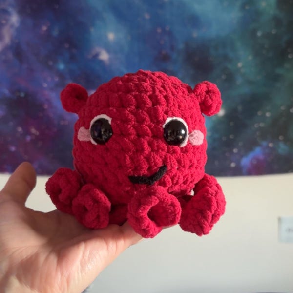 Flapjack the Dumbo Octopus Amigurumi Pattern, No Sew Crochet Dumbo ...