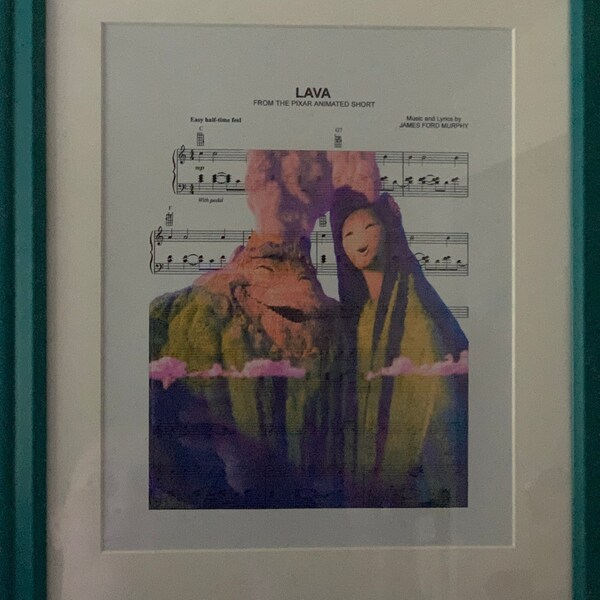 Lava Disney Pixar Sheet Music Art Print - Etsy