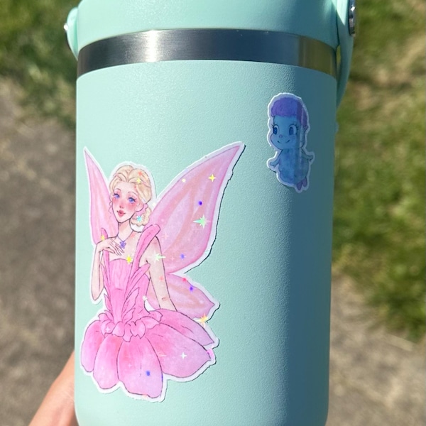 Fairytopia Elina and Bibble Sparkle Vinyl Sticker Set - Etsy