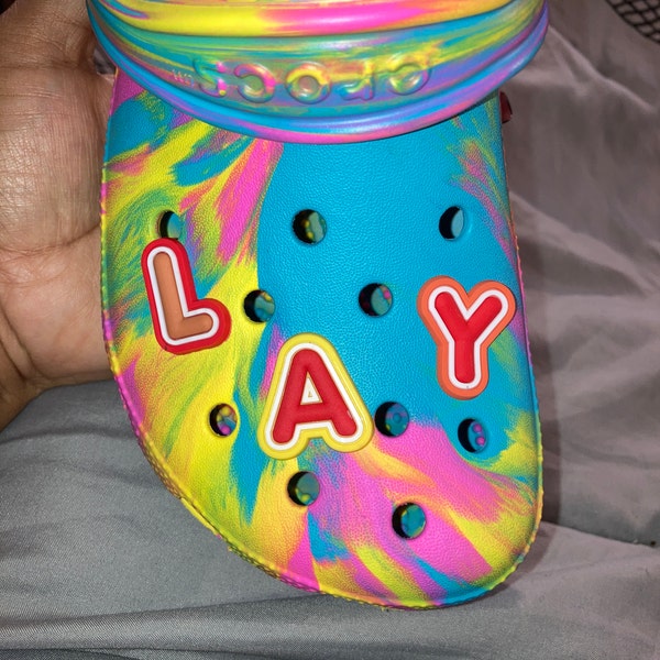 Colorful Letters / Numbers PVC Shoe Charms for Your Crocs / Silicone ...