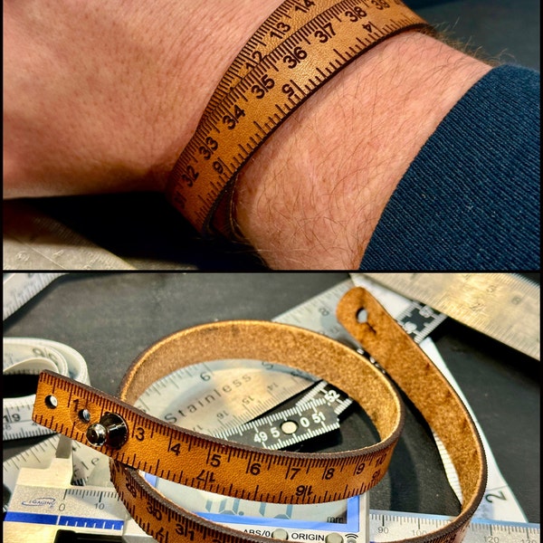 WRIST RULER BRACELET, Ruler Bracelet, Double Wrap Ruler Bracelet ...