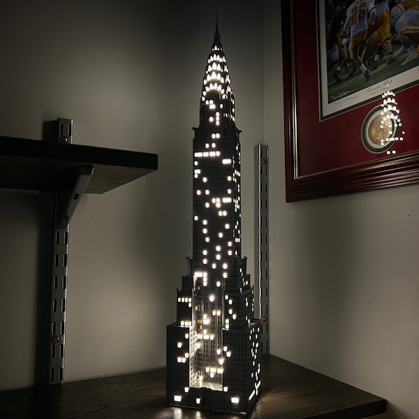 Chrysler Building Light up Model- 3D Printed - Etsy