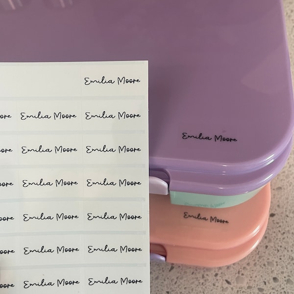 Clear Name Stickers | Waterproof Clear Name Labels | Transparent Custom ...