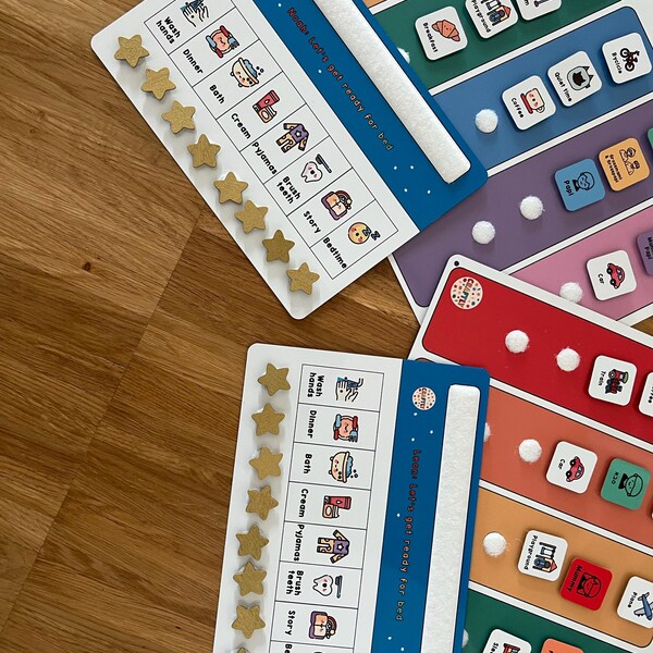 Kids Routine Visual Timetable, Now and Next Board, Morning Tasks for ...