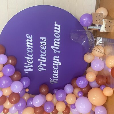 Round Backdrop Stand, Metal Circle Frame With a Double-sided Fabric ...