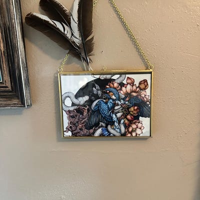 Mini Horizontal Brass Hanging Frame Wallet Photo 2.5x3.5 Ornament - Etsy