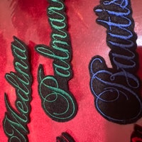 2 Old English Letters for Denim Jackets & Motorcycle Vests Iron on ...