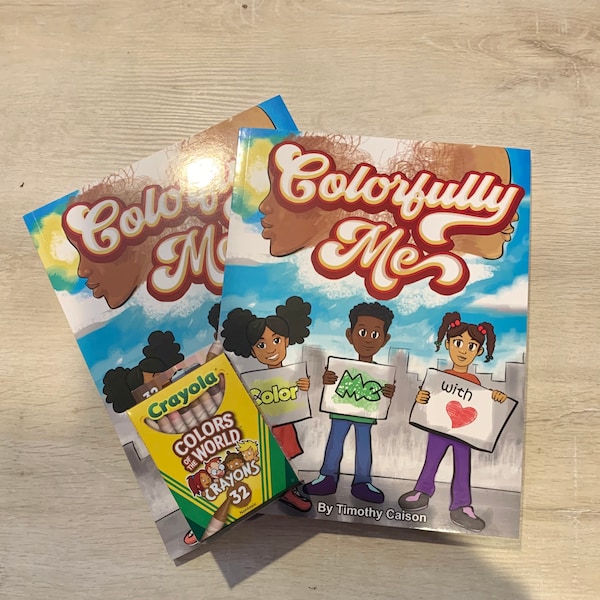 Colorfully Me, Coloring Book, Afrocentric Gift, Kids of Color ...
