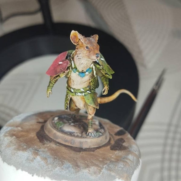 Mousefolk Miniature Laicost Commoner Mini Dungeons and Dragons Mini RPG ...