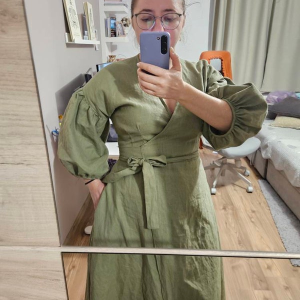 Mina Wrap Dress PDF Sewing Pattern | EU34-48 | Beginner-friendly - Etsy