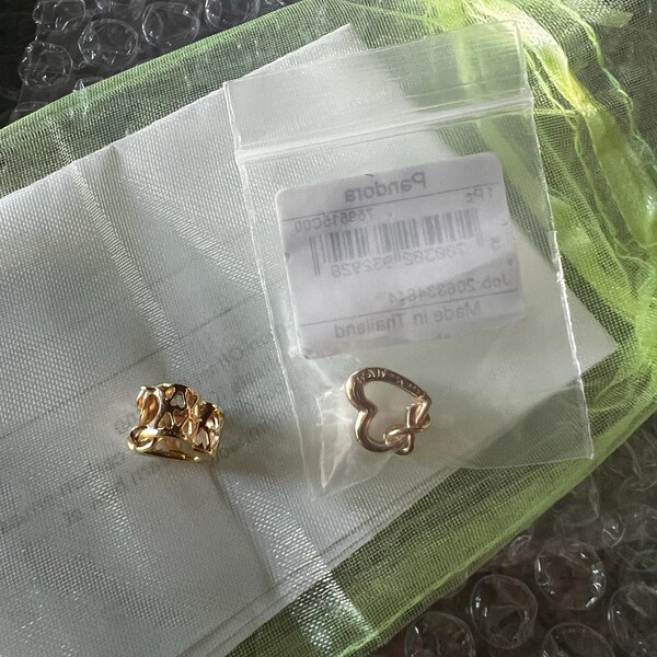 Pandora Love Stamp Charm 14k Gold - Etsy