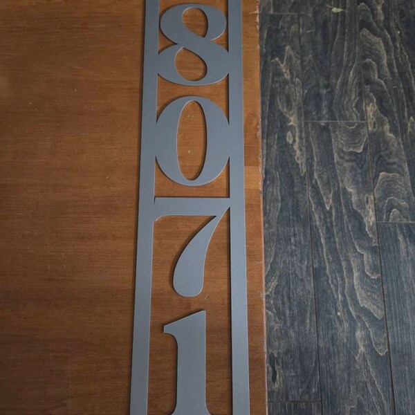 Vertical Address Plaque, Custom Metal Powder Coated Address Sign - Etsy