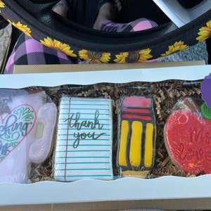 Teacher Appreciation Cookie Set Teacher Appreciation Gift Set Teacher ...