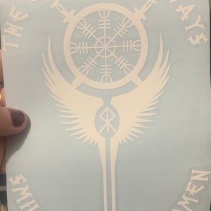 Die Cut Viking Decal, Valkyrie Sticker, Viking Woman Decal, Viking ...